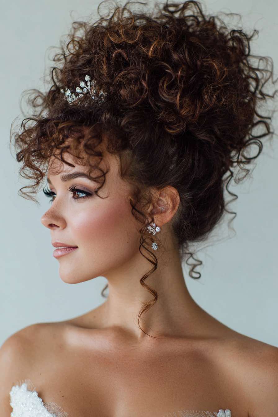 20 Enchanting Wedding Hairstyles for Curly Hair